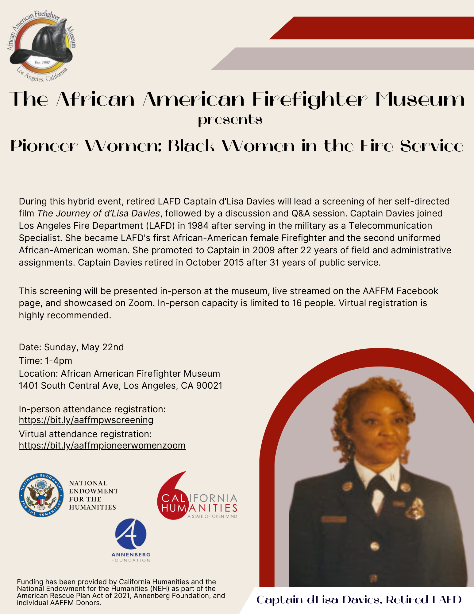 Pioneer Women: d’Lisa Davies – African American Firefighter Museum
